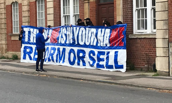 Cook Talks to Blue Action Following Banner Protest Against Owner ...